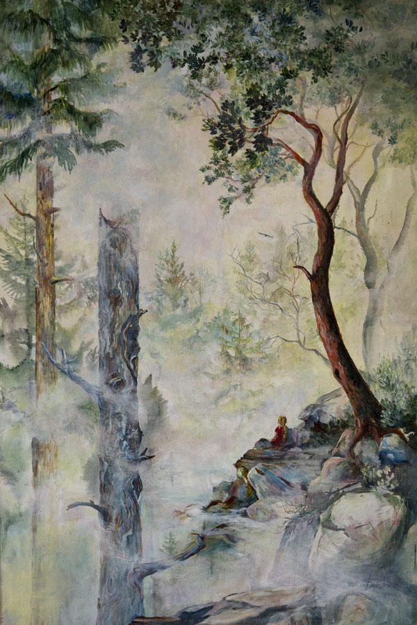Misty Meditations, 24 x 26 inch acrylic painting, sold - Jeanne ...