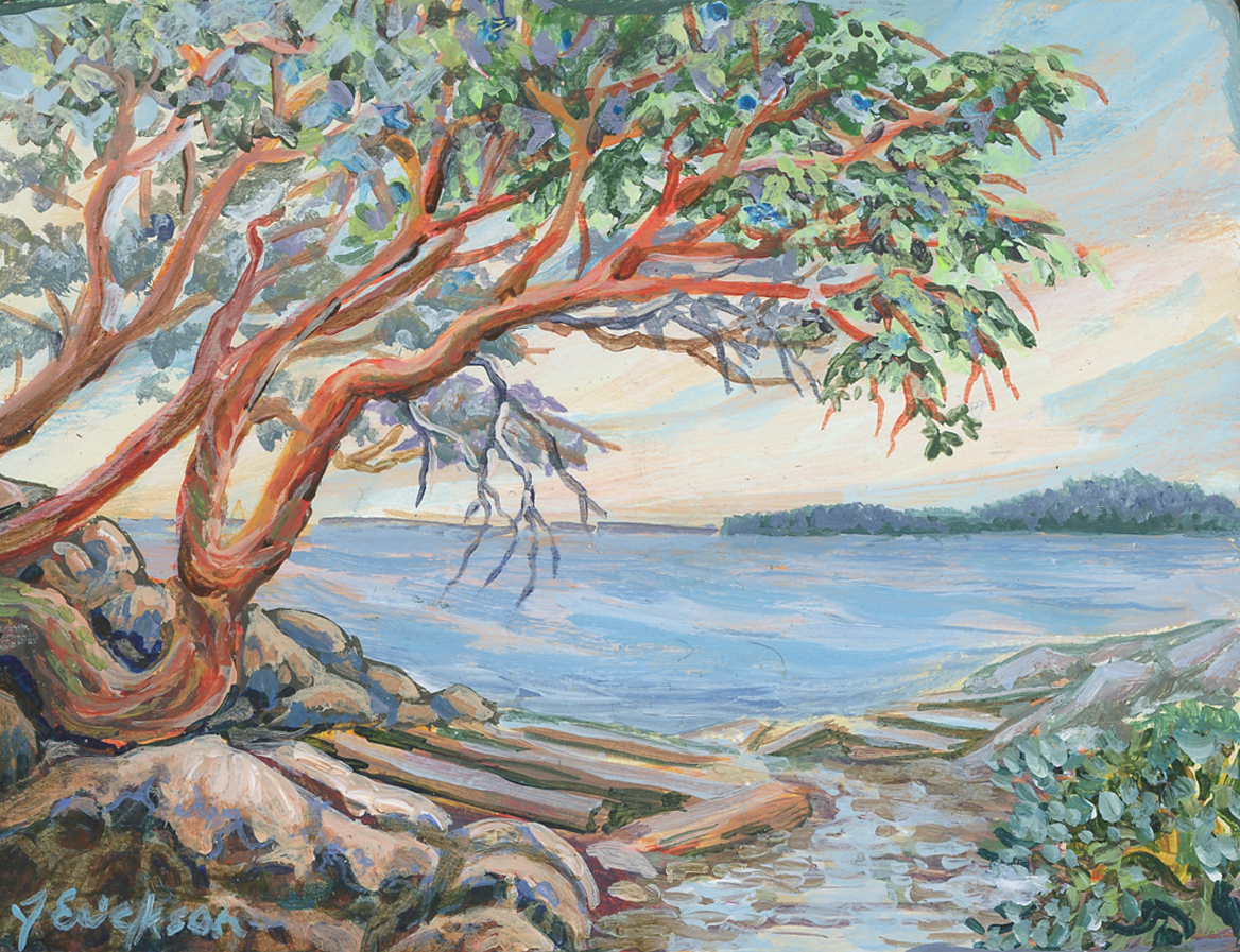A Glimpse of Cain Beach, sold - Jeanne Erickson Art